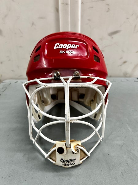 Vintage Rare Senior Hockey Cooper SK600 with HM40 Double Bar Cage Mask ...