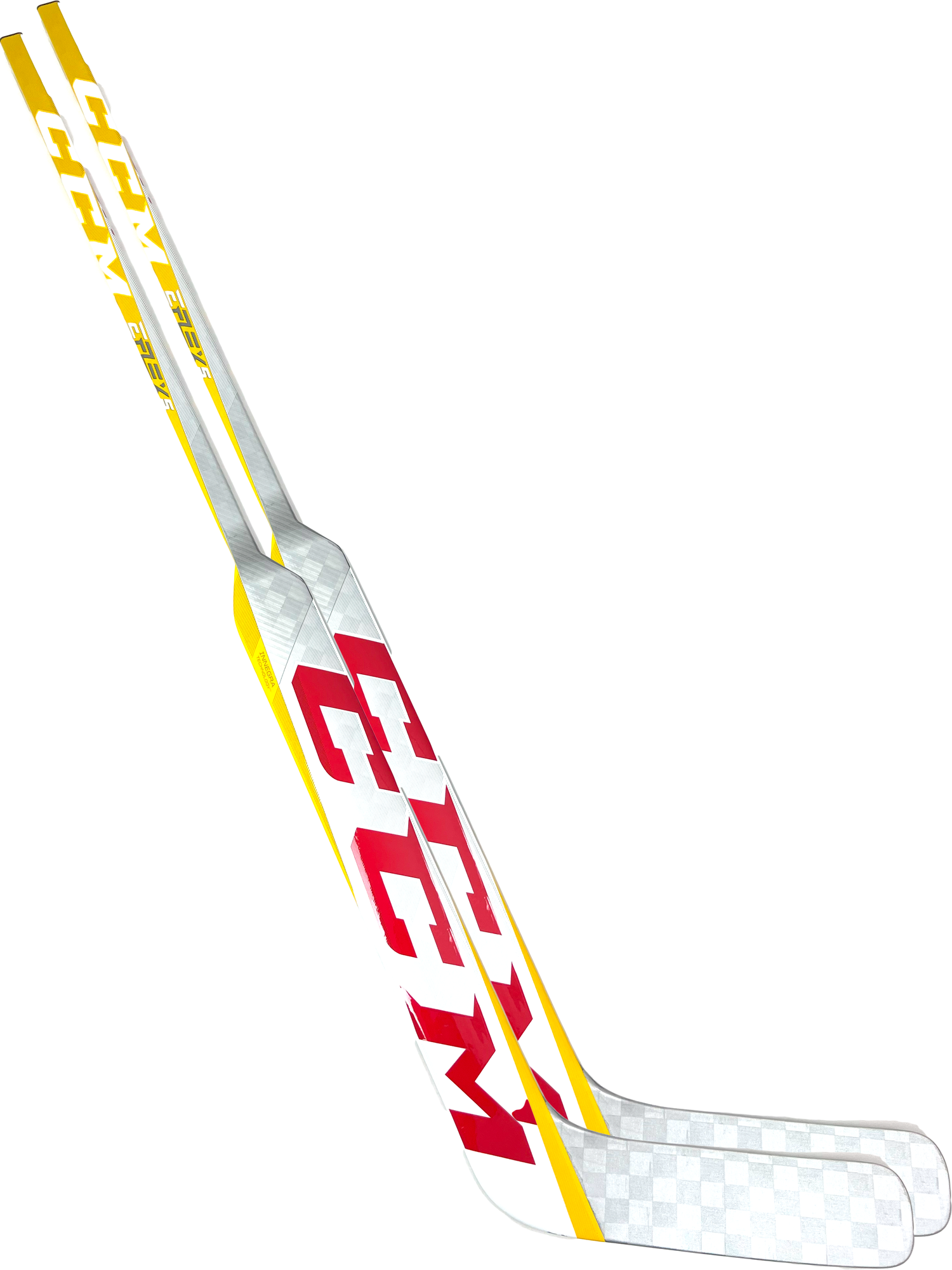 2 pack CCM E-Flex 5 Regular 25" P1 Grey/Red/Yellow | SidelineSwap