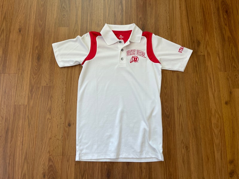 Utah Utes NCAA UNIVERSITY OF UTAH Knights Apparel Size Small Polo Golf ...