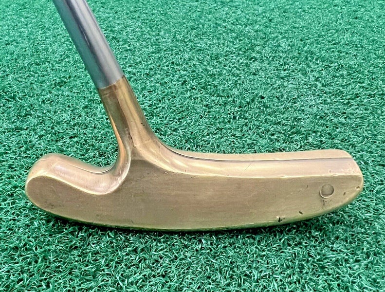Acushnet Bullseye Brass Seamed Putter 2-Way 36" Fluted Steel Shaft ...
