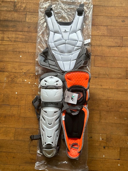 New All-Star CKW-AFX-SML Catcher's CP+LG Combo White/Graphite ...