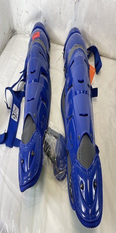 New All Star Pro Fastpitch Catcher Leg Guards sz 14.5" Purple Softball ...