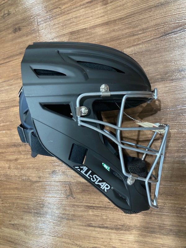 New All-Star MVP2510-TT Catcher's Mask Graphite/Purple | SidelineSwap