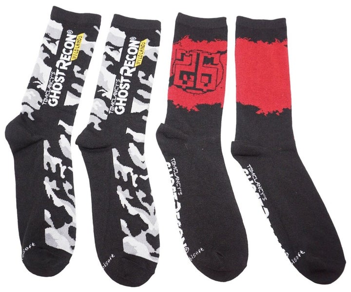 6 Pairs Lot - Tom Clancy's Ghost Recon Wildlands - Crew Socks 6-12 ...