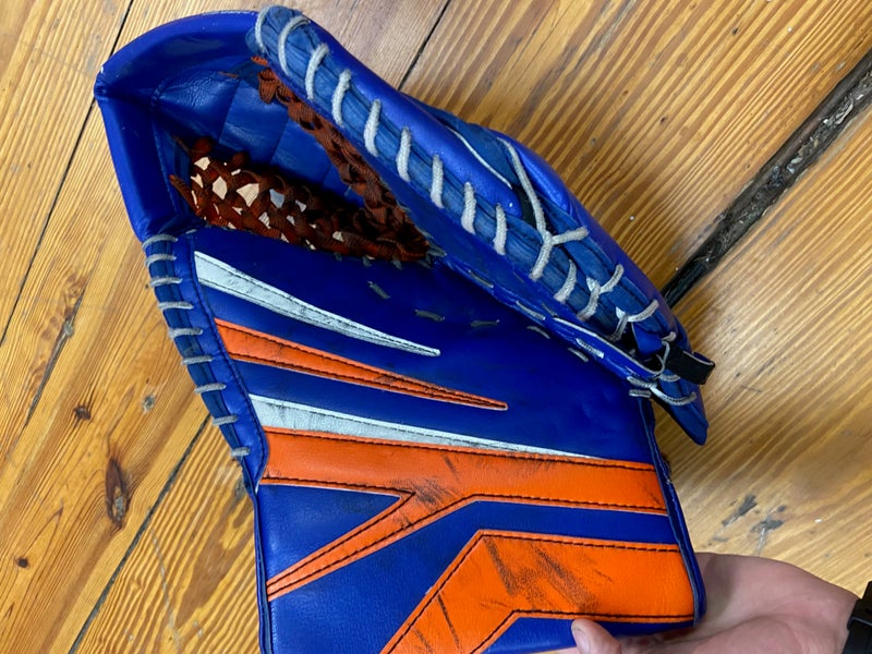 Used Regular American Made Custom Goalie Gear Glove and Blocker ...