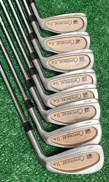Dynacraft Copperhead II Iron Set 3-PW Men's RH Plus 0.5" Regular Steel ...