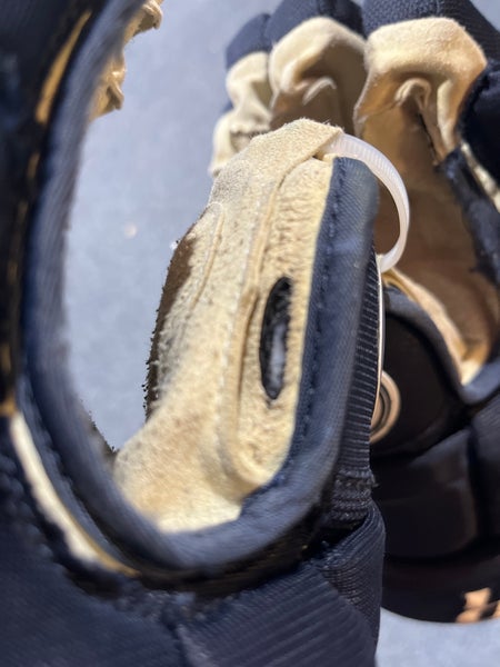 Game Used Navy Warrior Alpha DX Team Glove Norfolk Admirals (ECHL) Team ...