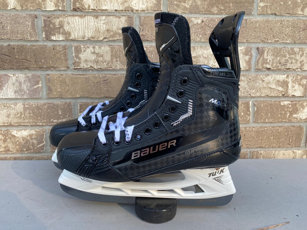 Used Bauer Regular Width Pro Stock Size 10 Supreme Mach Hockey Skates ...