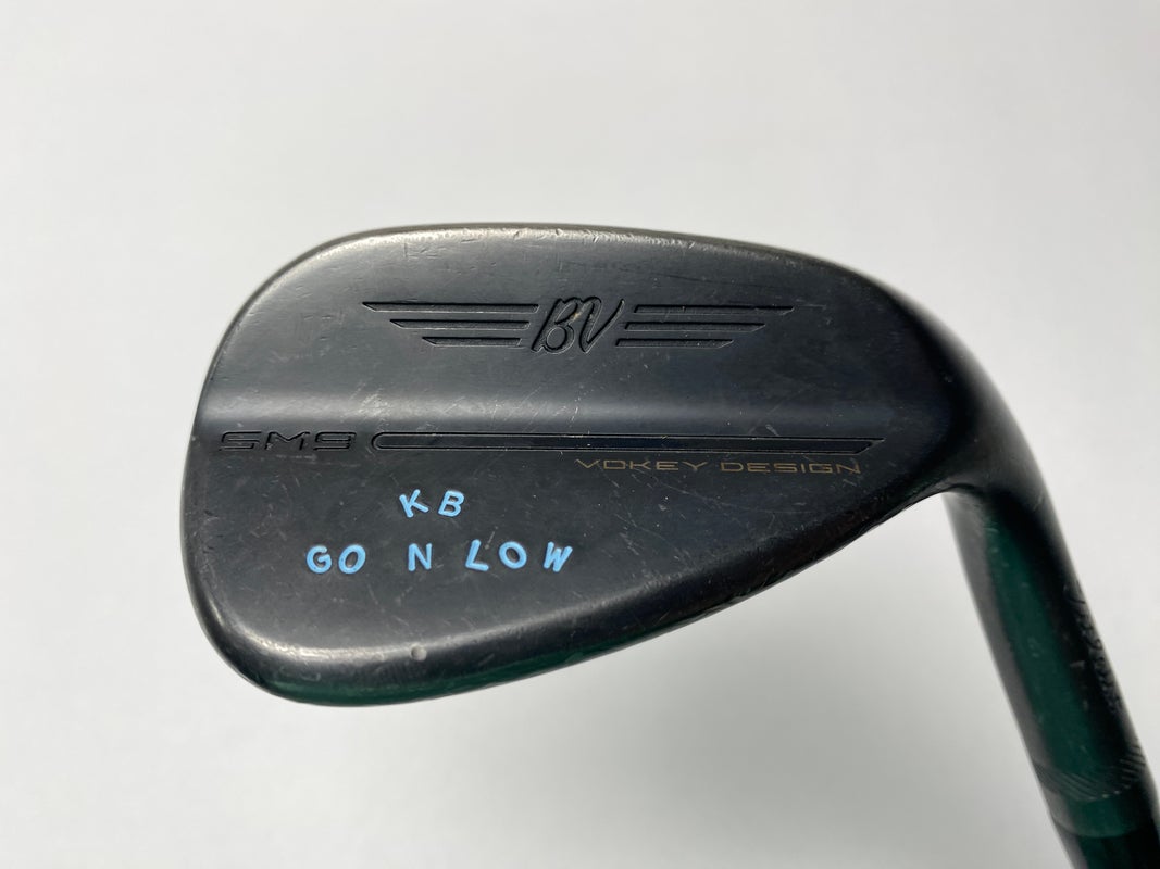 Titleist Vokey SM9 Jet Black Lob Wedge 60* 10 Bounce S-Grind Wedge ...