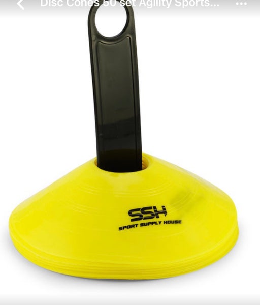 Disc Cones 50 set Agility Sports Aids Training Soccer Football Field ...