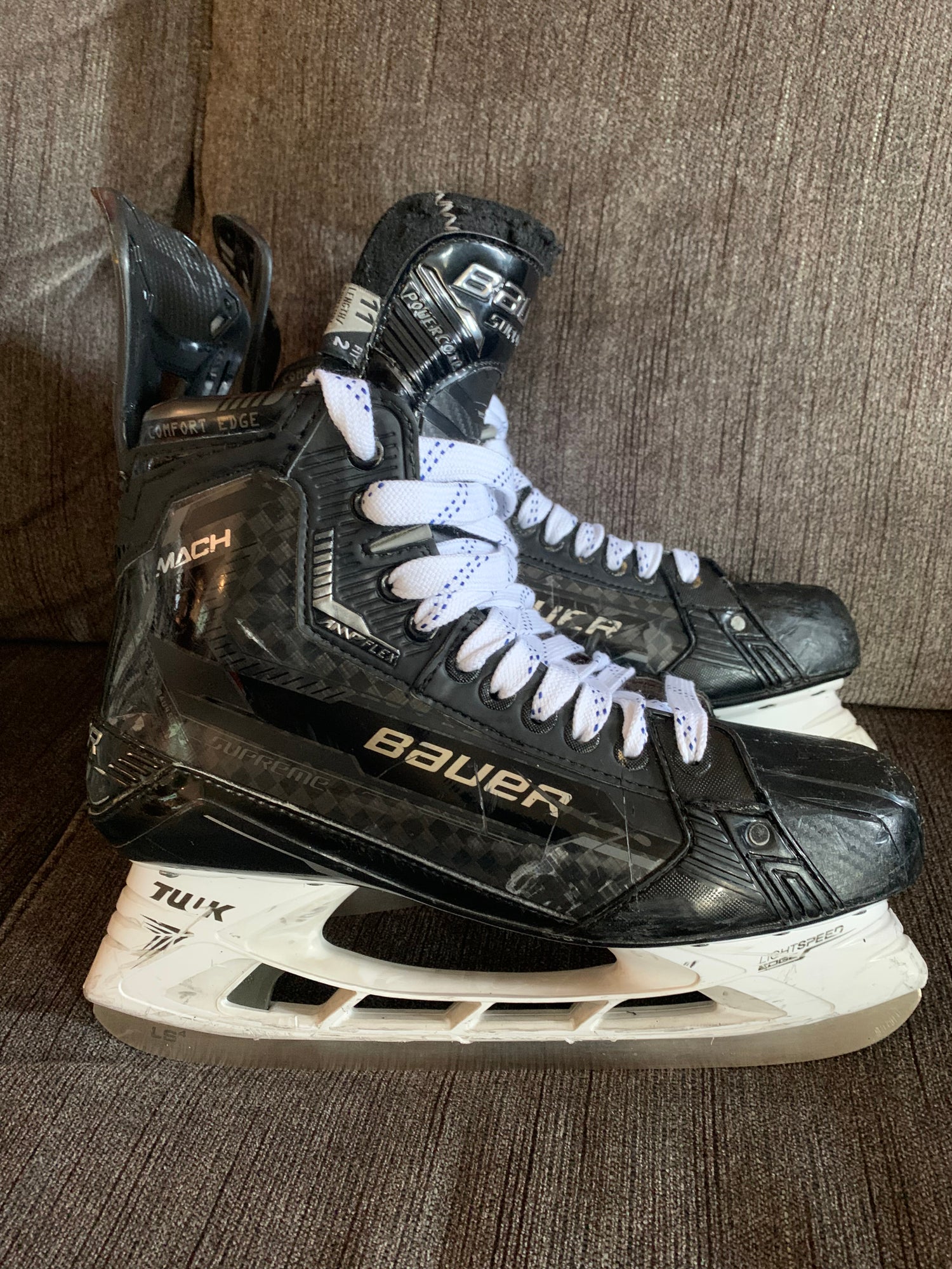 Senior Used Bauer Supreme Mach Hockey Skates Size 11 | SidelineSwap