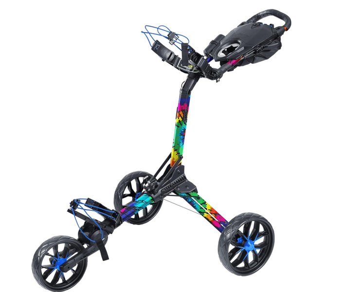 NEW Bag Boy Nitron LTD Tie Dye Golf Push Cart w/ Auto Open Technology ...