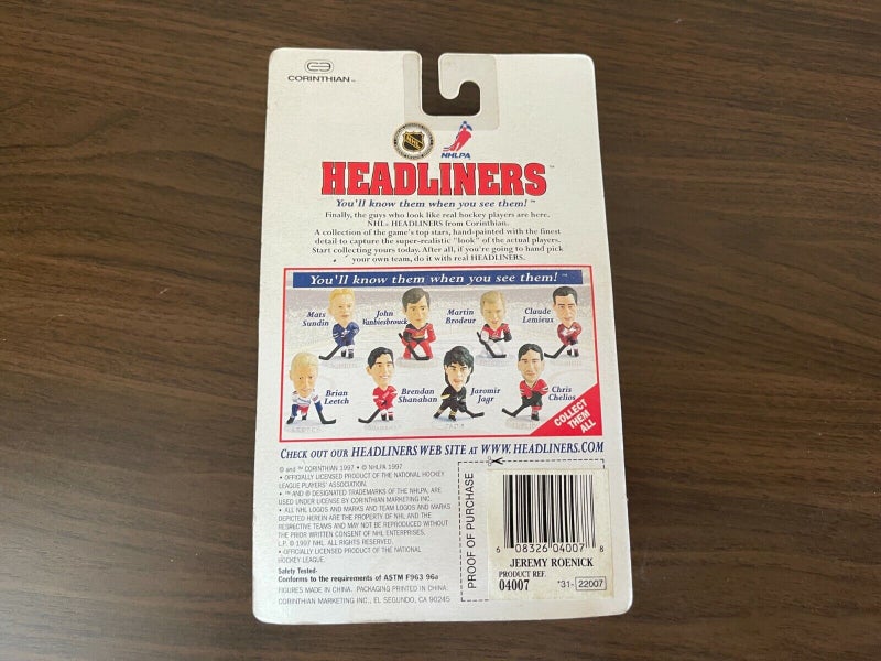 Arizona Coyotes Jeremy Roenick NHL HOCKEY VINTAGE NHL HEADLINERS Mini ...