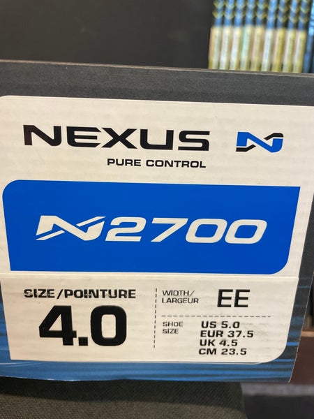 New Bauer Extra Wide Width Size 4 Nexus N2700 Hockey Skates ...