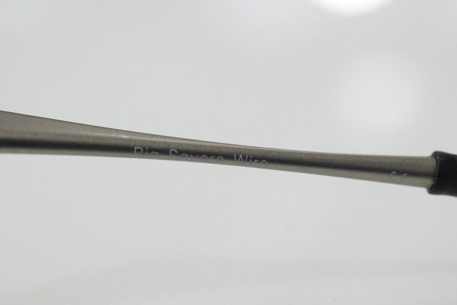OAKLEY BIG SQUARE WIRE SPRING HINGES FRAME W/ BLACK IRIDIUM LENSES ...
