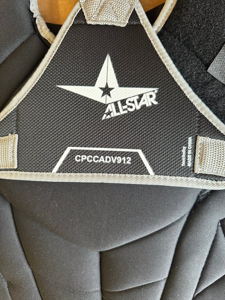 New All-Star Advanced Series CPCCADV912 Catcher's Chest Protector Black ...