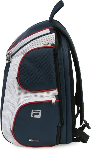Fila Ultimate Tennis Backpack with Shoe Pocket, Red/White/Blue ...
