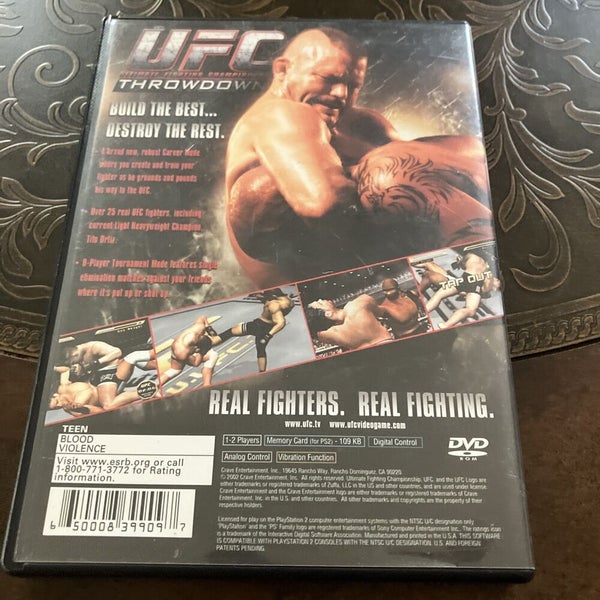 UFC: Throwdown (Sony PlayStation 2, 2002) - W/ Manual - Tested ...