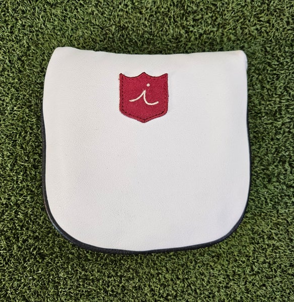 iliac Golf Classic Pure White + Pure White Half Mallet Putter Headcover ...