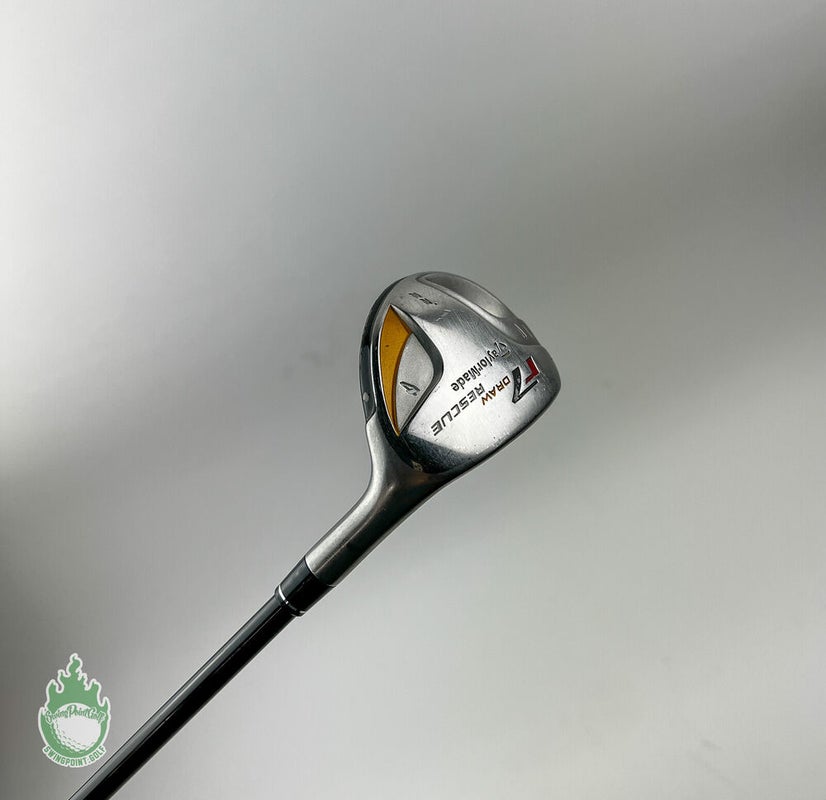 2018 TaylorMade M4 Rescue 4 Hybrid 22* ATMOS 6 Regular Flex Graphite Golf Club | SidelineSwap