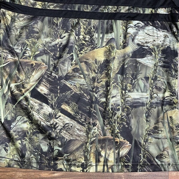 Fishouflage Bass Performance Polo Golf Style Camo Fishing Shirt Men’s ...