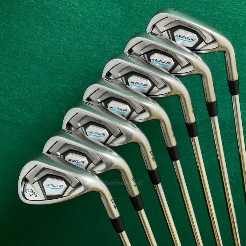 CALLAWAY ROGUE IRON SETS 6-9 IRON STEEL R300 (REGULAR) TRUE TEMPER XP ...