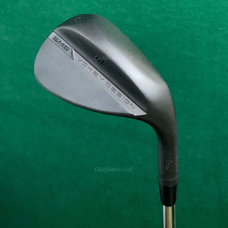 Titleist Vokey SM8 Jet Black 52-8F 52° Gap Wedge Factory Steel Wedge Flex | SidelineSwap