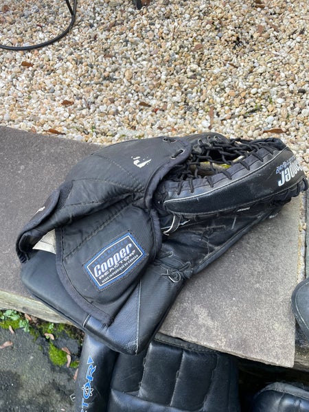 Used Cooper Reactor Leg Pads, Blocker & Glove | SidelineSwap | Buy and ...