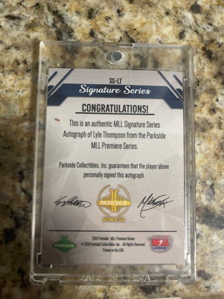 Lyle Thompson Parkside MLL autograph card | SidelineSwap | Buy and Sell ...