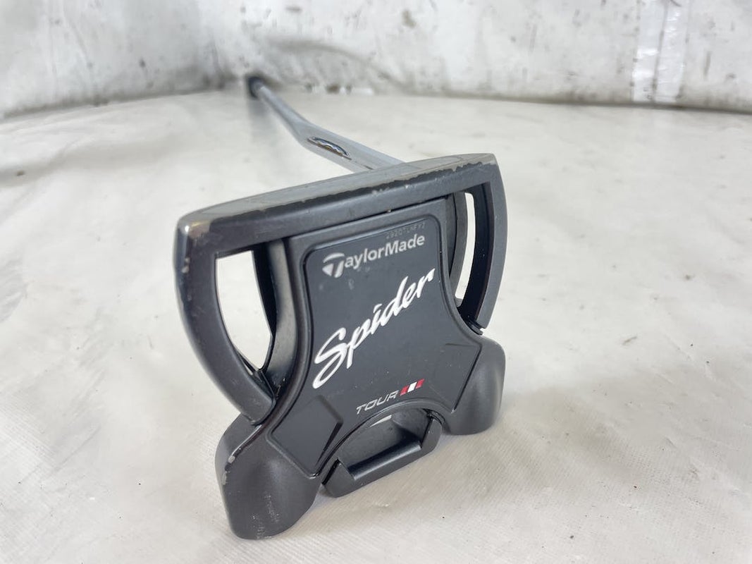 Used TaylorMade Spider X Platinum/White 35" Putter Steel Golf Club w ...