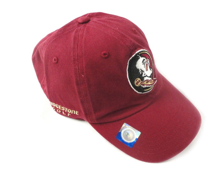 NEW Bridgestone NCAA Florida State Seminoles Maroon Adjustable Golf Hat ...
