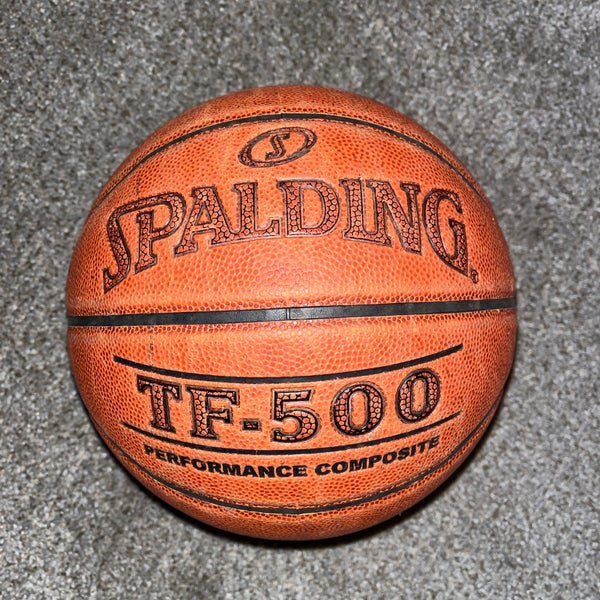 Spalding TF-500 Game Ball Leather Basketball Men Performance Composite ...