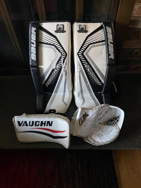 Used Full Goalie Full Set Left Hand Glove Right Hand Blocker ...