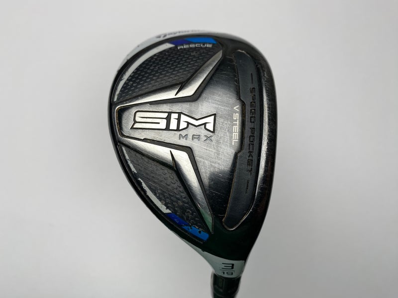 Taylormade SIM MAX 3 Hybrid 19* KBS Max Graphite Iron 65 65g Regular RH ...