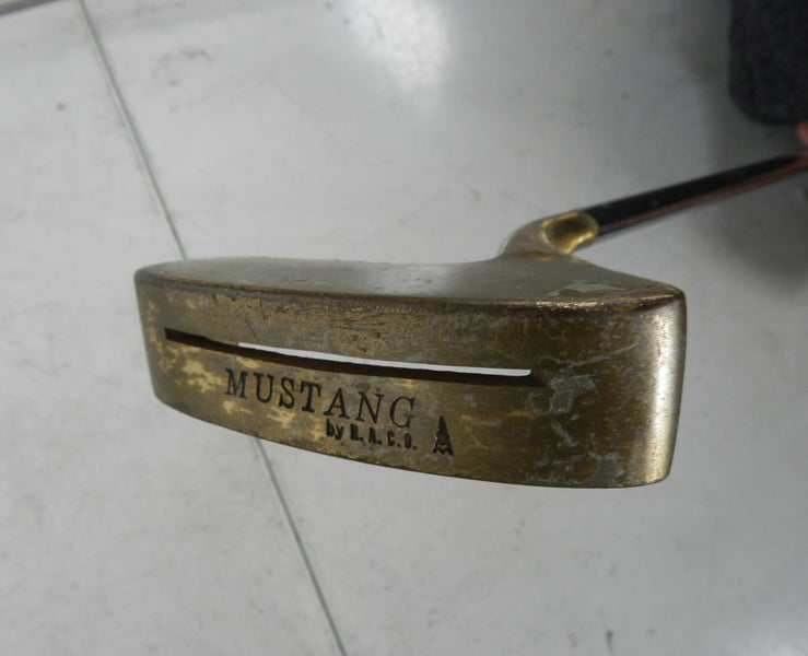 MUSTANG by R.A.C.O Solid Brass Putter 35" Long Steel Shaft, RH ...