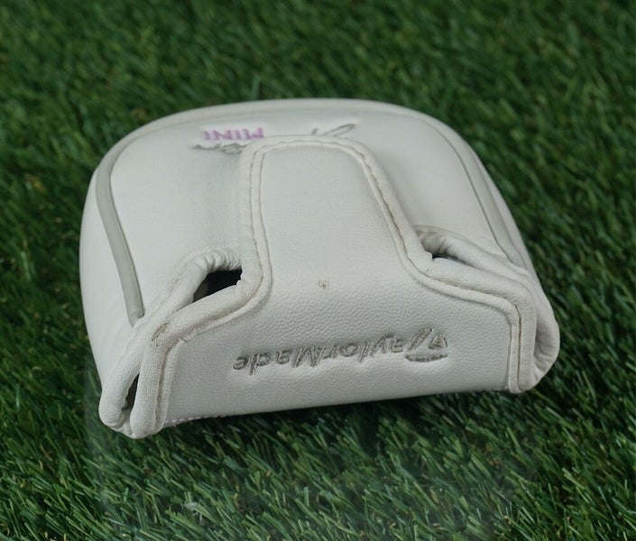 TAYLORMADE SPIDER MINI MALLET PUTTER HEADCOVER, WHITE, PINK, SILVER ...