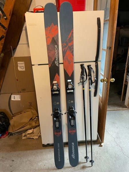 Used Men's 2022 179 cm All Mountain Enforcer Skis With Bindings and ...