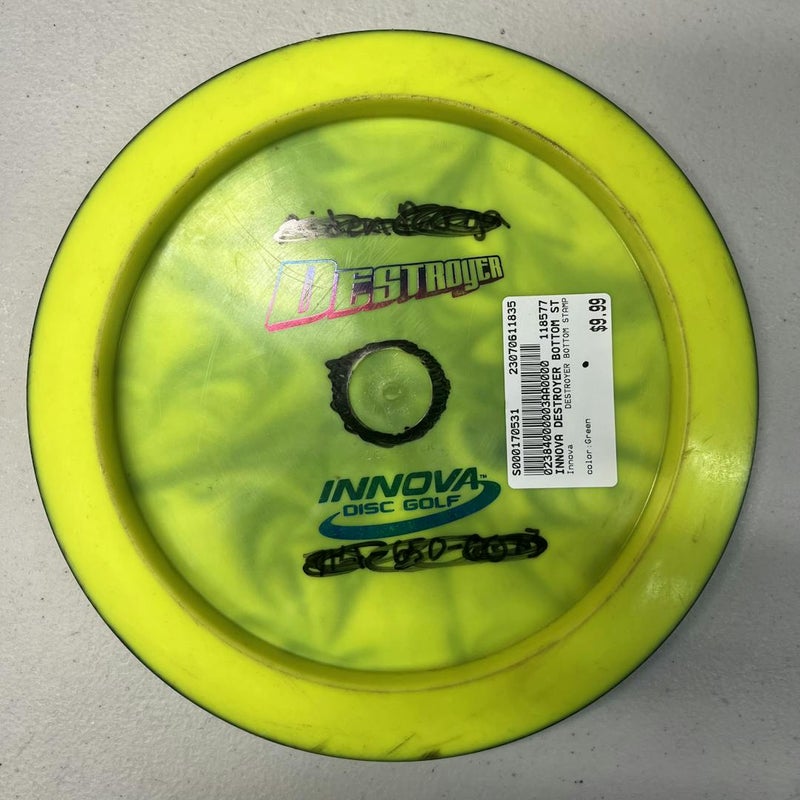 Used Innova Bottom Stamp Destroyer Disc Golf Driver Disc | SidelineSwap