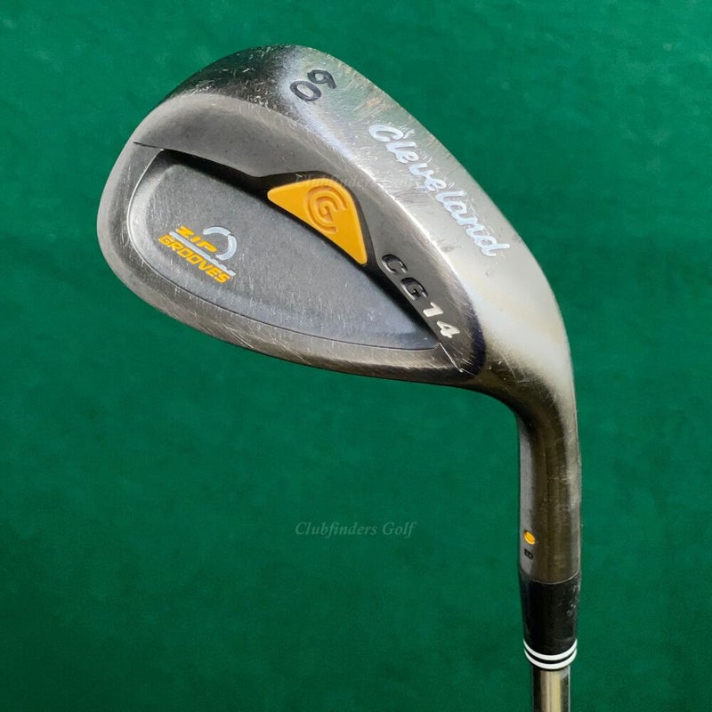 Cleveland CG14 Black Pearl 60-12 60° Lob Wedge Stepped Steel Wedge Flex ...