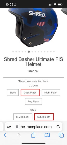 Unisex Medium/Large Shred Basher Ultimate Helmet FIS Legal | SidelineSwap | Buy and Sell on ...