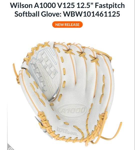 Brand New Wilson Right Hand Throw Outfield A1000 Softball Glove 12.5 ...