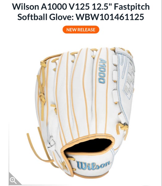Brand New Wilson Right Hand Throw Outfield A1000 Softball Glove 12.5 ...