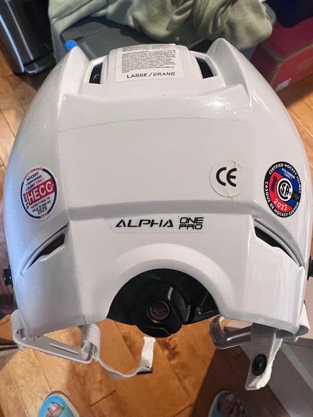 Warrior Alpha One Pro Helmet, Large, White, Like New | SidelineSwap ...