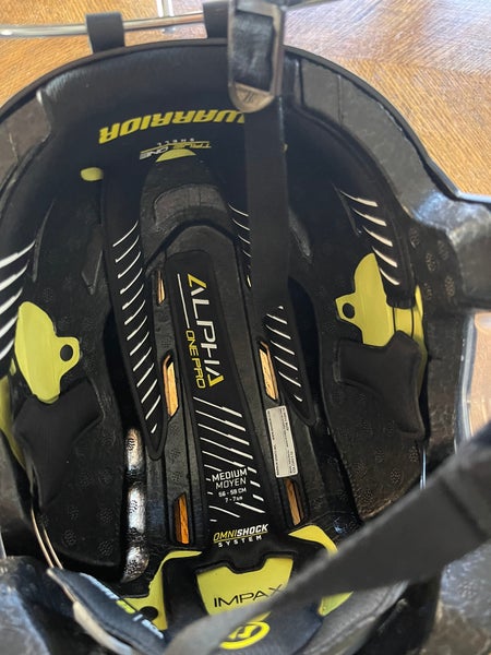 Used Warrior Fatboy Alpha Pro Box Helmet | SidelineSwap | Buy and Sell ...