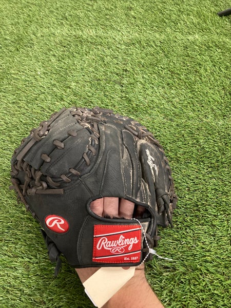 Used Rawlings Premium Series Left Hand Throw Catcher Baseball Glove 32. ...