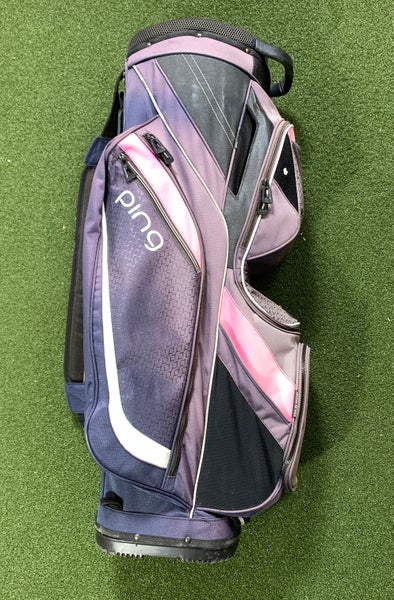 Ping Traverse Cart Bag Gray 14-Way Divide Single Strap Ladies Golf Bag ...