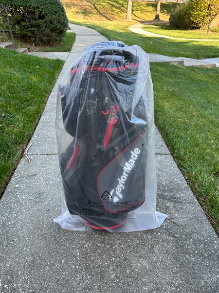 TaylorMade Select Plus Cart Bag Black / Red Cart Bag | SidelineSwap ...