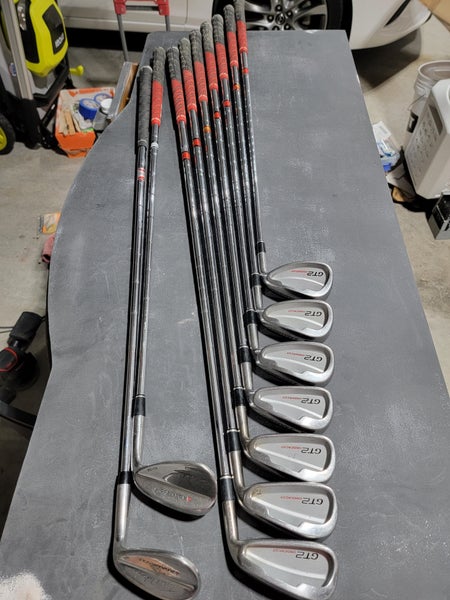Used Men's Adams Right Handed GT2 Undercut Iron Set Stiff Flex 9 Pieces ...