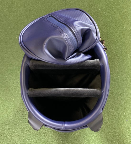Titleist Linkmaster Caddy Carry Bag Blue 3-Way Divide Navy Blue Golf ...