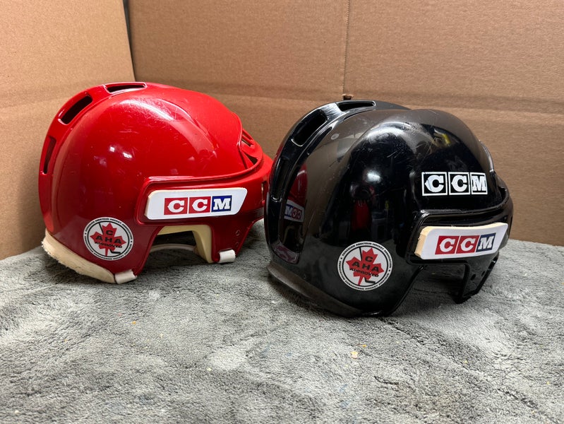 REPLICA CCM HT2 HOCKEY HELMET DECAL KIT WITH STICK ON FOAM BUMPERS ...